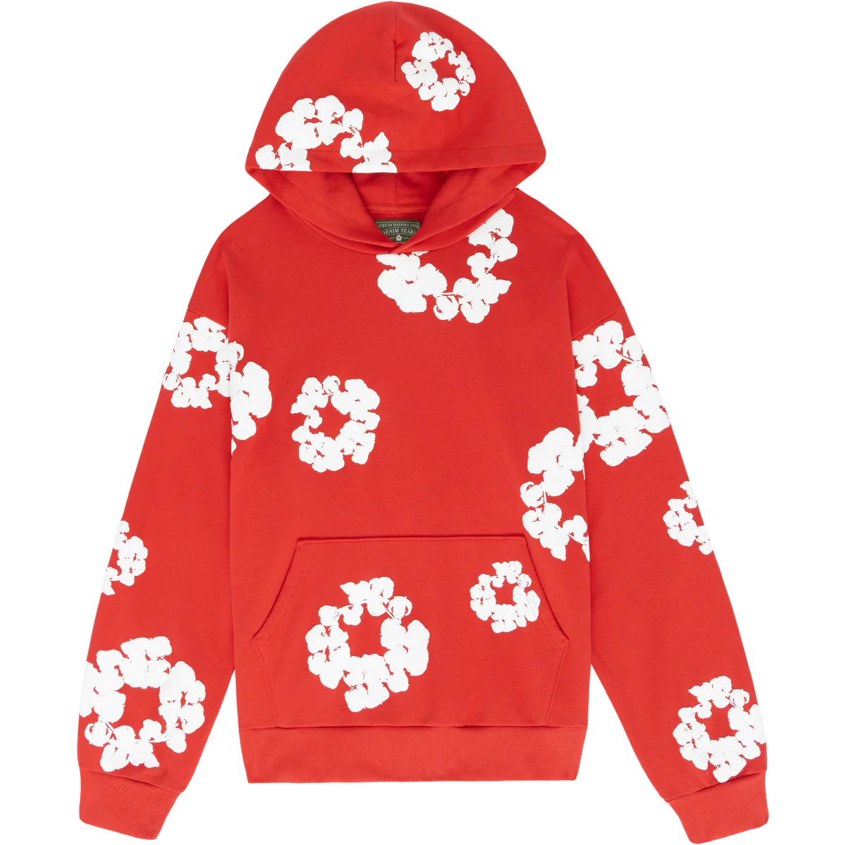 DENIM TEARS - THE COTTON WREATH HOODIE RED – Concept R