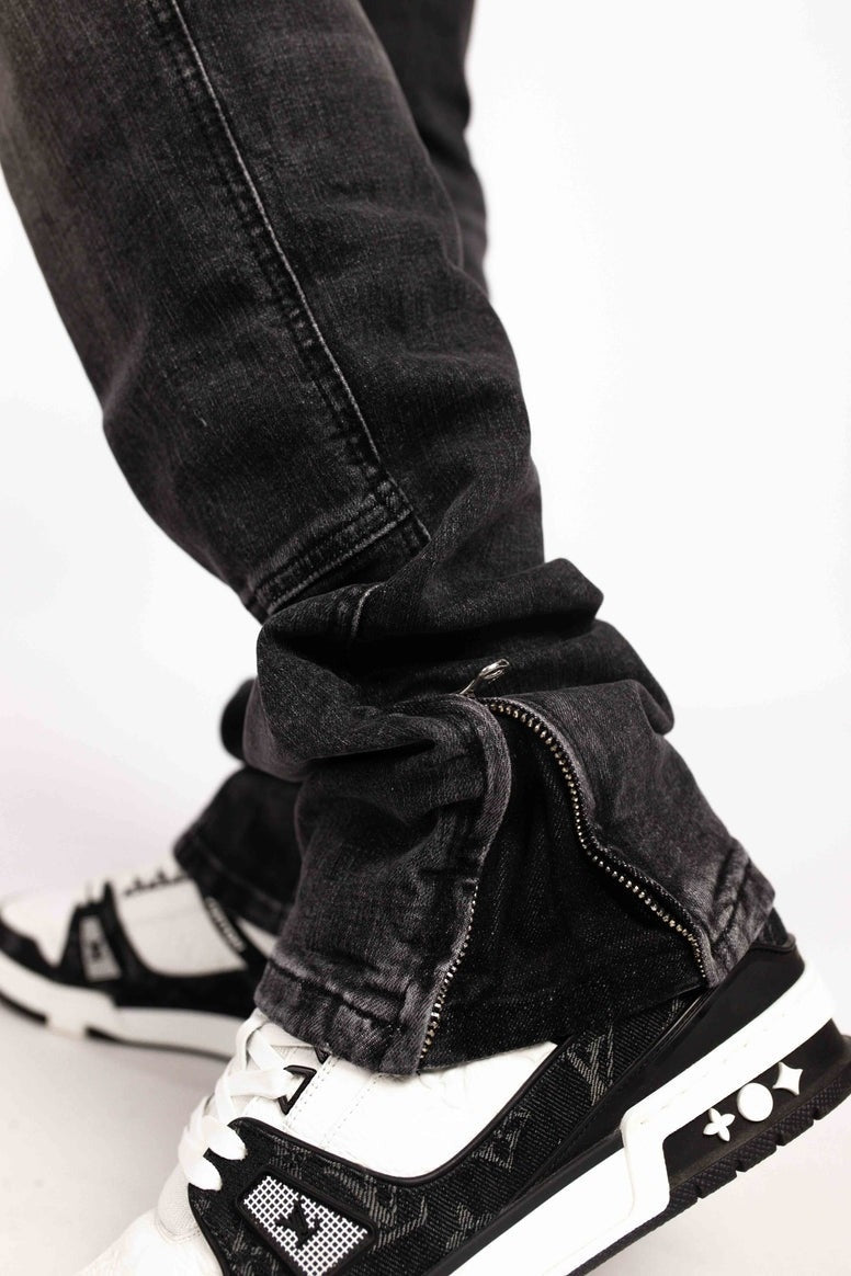 RIVERO - STRAIGHT WORKER JEANS BLACK – Concept R